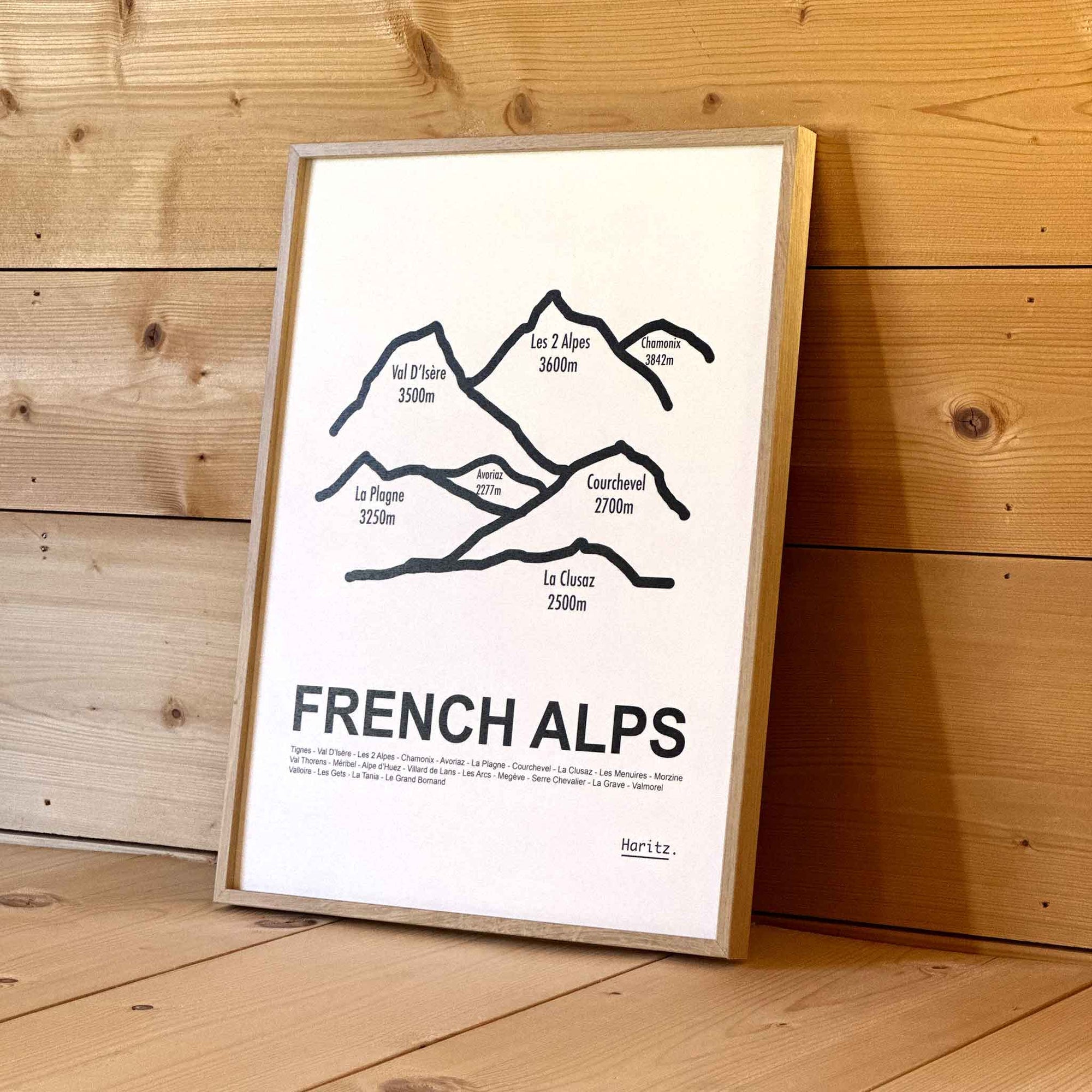 Affiche FRENCH ALPS